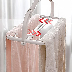 3 Layer Foldable Magic Hangers Thicken Durable Non-Slip Magic Hangers for Bedspreads Tablecloths Linens