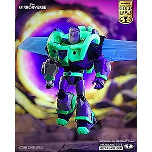 McFarlane Toys - Disney Mirrorverse Buzz Lightyear Glow in The Dark Edition 7in Action Figure, Gold Label, Amazon Exclusive