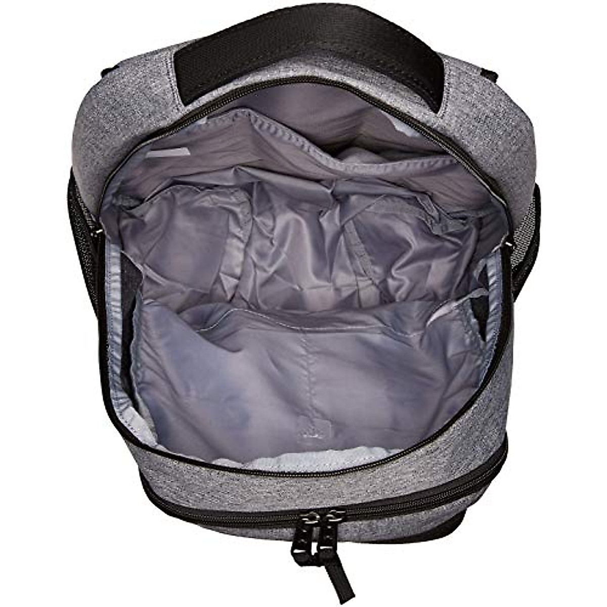 Under Armour Hustle 3.0 Backpack, Graphite Medium Heat (042)/Black, One Size Fits All