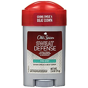 Old Spice, Sweat Defense, Solid Antiperspirant & Deodorant, Pure Sport, 2.6-Ounce Sticks (Pack of 4)