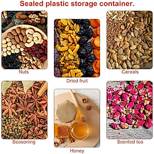 8 oz Amber Plastic Cosmetic Jars Leak Proof Container with Black Lid for Cream, Lotion, Powder, ointment, Beauty Products etc, 12 Pcs.