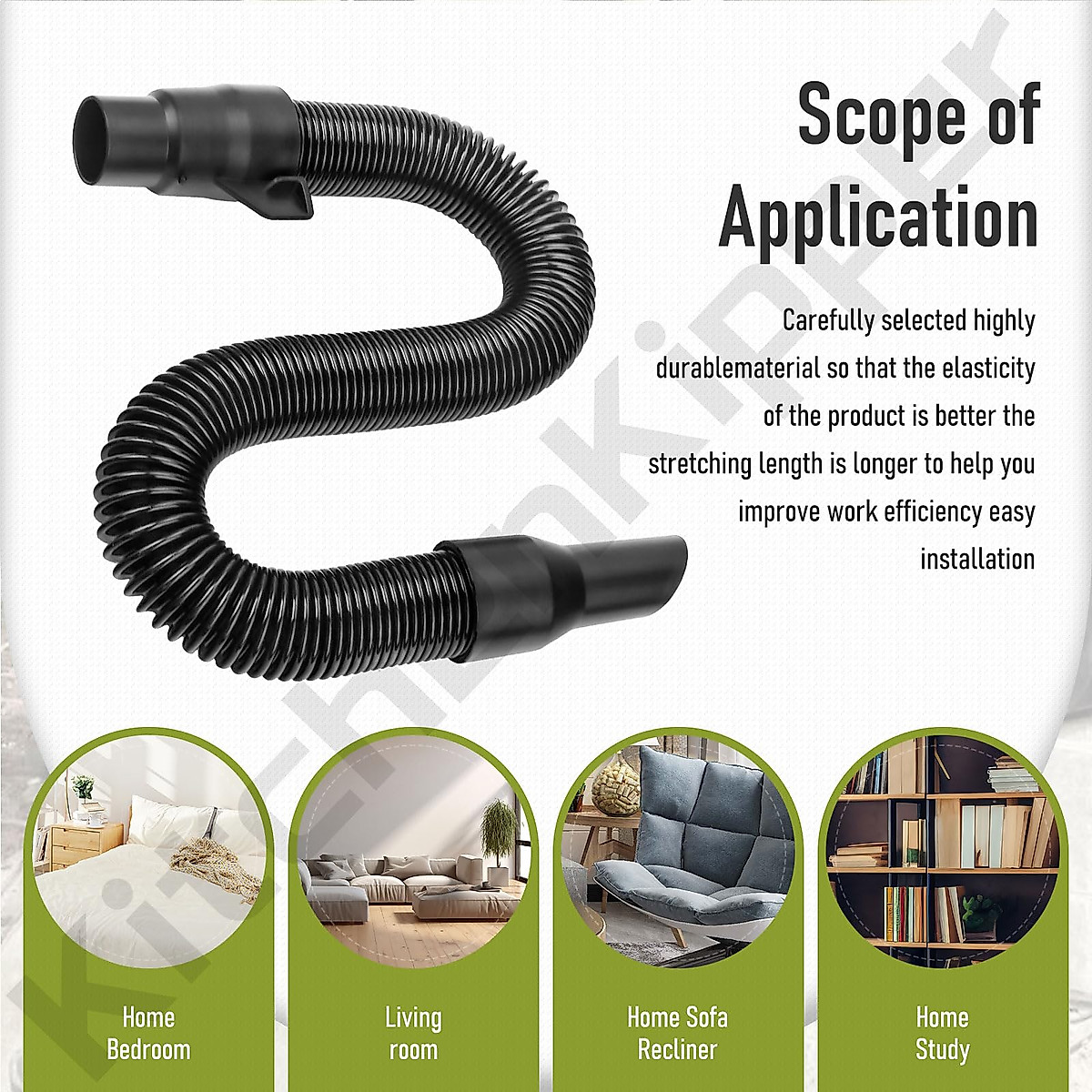 14-37-0016 Hose Assembly Compatible with Milwaukee 0970-20 M18 Fuel 18V PACKOUT Vacuum Cleaner, Internal storage is suitable for wet or dry suction