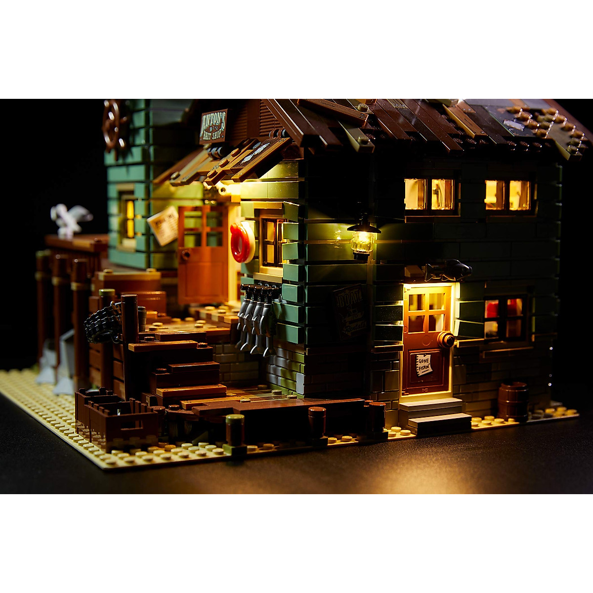 LED Lighting Kit for Lego Old Fishing Store - 21310 (Lego Set NOT Included)