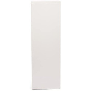 Displays2go, Rectangular Museum Display Cube, Laminated Particle Board & Melamine Construction – White Finish (WDCUBEWHT4)