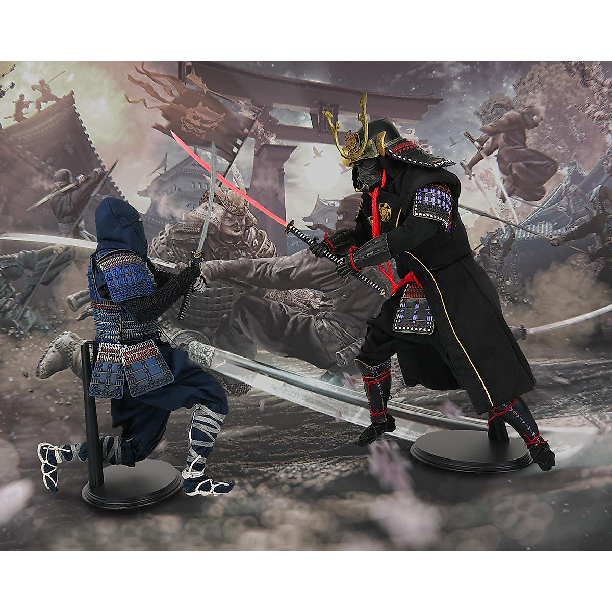 DS. DISTINCTIVE STYLE 1/6 Scale Action Figure Display Stand Set (U and C Clips) for 12 Inch Action Figure, Adjustable Height (5 to 8 Inches)