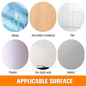 Gjinxi 3Pcs Shower Caddy Adhesive Replacement Hook, Transparent Adhesive for Shower Caddy Sticky Pads, No Drilling Waterproof Adhesive Hooks for Shower Basket, Soap Holder, Kitchen Racks