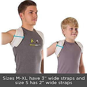 BraceAbility Figure 8 Clavicle Brace & Posture Corrector | Broken Collarbone Sling for Injuries & Fractures, Shoulder Support Strap for Upper Back Straightening (Medium)