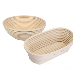 5Rivers Banneton Bread Proofing Basket - Sourdough Proofing Basket - Banneton Proofing Basket Set Of 2 - Bread Making Tools And Supplies - Proofing Baskets For Sourdough Bread Baking - Bread Making