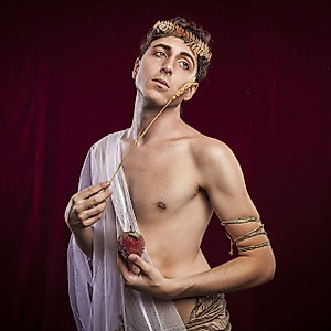 EAWIN Roman Emperor Crown Laurel Wreath Gold Leaf Headband Toga Costume Accessory Caesar Circlet Wedding Headpiece