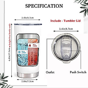 Skull Flower Gifts 20 oz Tumbler Cup with Lid, Vacuum Insulated Tumblers Mug for Birthday Festival Gifts for Men Women