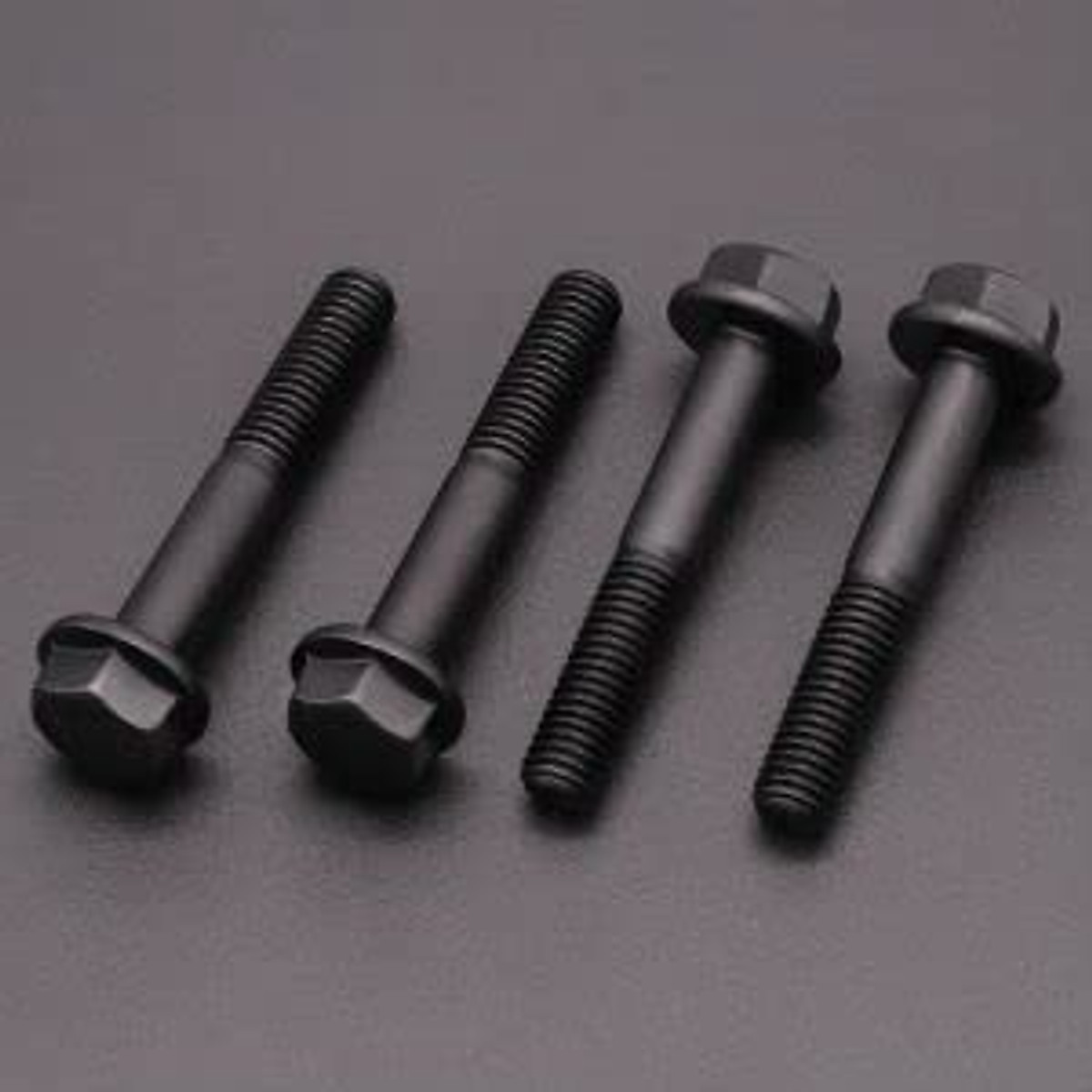 M8-1.25 x 35mm (12 Pack) Flanged Hex Head Bolts, Hexagon Flange Screws Bolts, Black Oxide Finish, 10.9 Grade Alloy Steel, Motocycle Car Bolts Replacements, Partial Thread