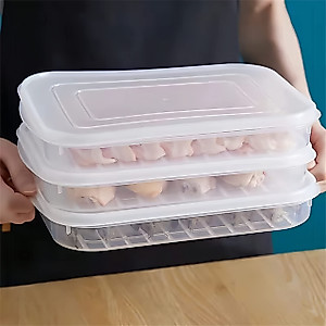 wulikanhua 2 Pack-Plastic Bacon keeper with Lids Airtight, Deli Meat Cold Cuts Cheese Saver Food Storage Containers for Refrigerators, Freezer,Shallow Low Profile Christmas Cookie Holder