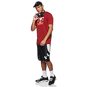 Under Armour Men's Perimeter Basketball Shorts , Black (001)/Halo Gray , Large