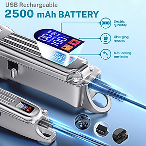 Professional Cordless Hair Clippers for Men, Trimmers Set and Barber Clippers for Haircut, Beard Trimmer Kit with LCD Display, Grooming Set, Rechargeable Hair Cutting Machine for Family