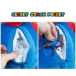 Super Mario Bros. The Real Thing 22-Inch Plush Pillow, Mario Plushie Toy | Decorative Pillows for Bed, Kids Room Essentials, Home Decor Accessories | Video Game Gifts And Collectibles