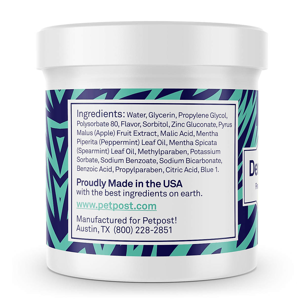 Petpost | Dental Wipes for Dogs - Bad Breath and Tooth Buildup Remover - Presoaked Pads in Natural Tooth Cleaning Solution 100 ct.
