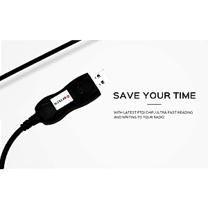 BFTECH PC03 FTDI Genuine USB Programming Cable Dual pin,for BaoFeng, Kenwood, and AnyTone Radio