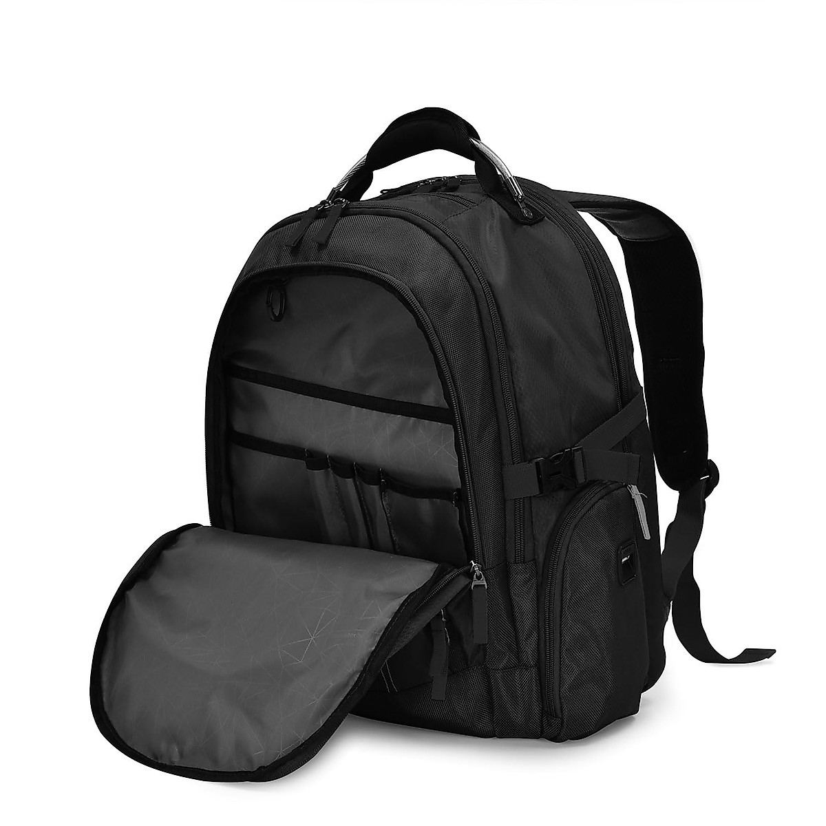 Traveler's Choice Hollin's Trek 19-inch Luggage Backpack, Black