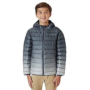 Eddie Bauer Kids' Jacket - CirrusLite Weather Resistant Down Coat for Boys and Girls - Insulated Quilted Bubble Puffer (3-20), Size 10 Dec 2023, Iron