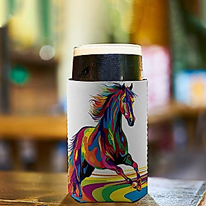 2 PCS Colorful Horse Running Cup Can Cooler Party Gift Beer Drink Coolers Coolies