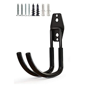 zoele Wall Mounting High Velocity Floor Fan Bracket, Wall Mount Industrial Grade Floor Fan Hook Hanger, Wall Fan Support Hook kit (Black)