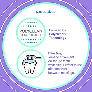 Smileactives Teeth Whitening Pen for White Smile, Fast Tooth Whitener and Stain Remover with Precision Brush Tip, Dental Quality Whitening Gel, Travel Pen, Easy to Use, Ultramint Flavor Flavor, 1 Pack