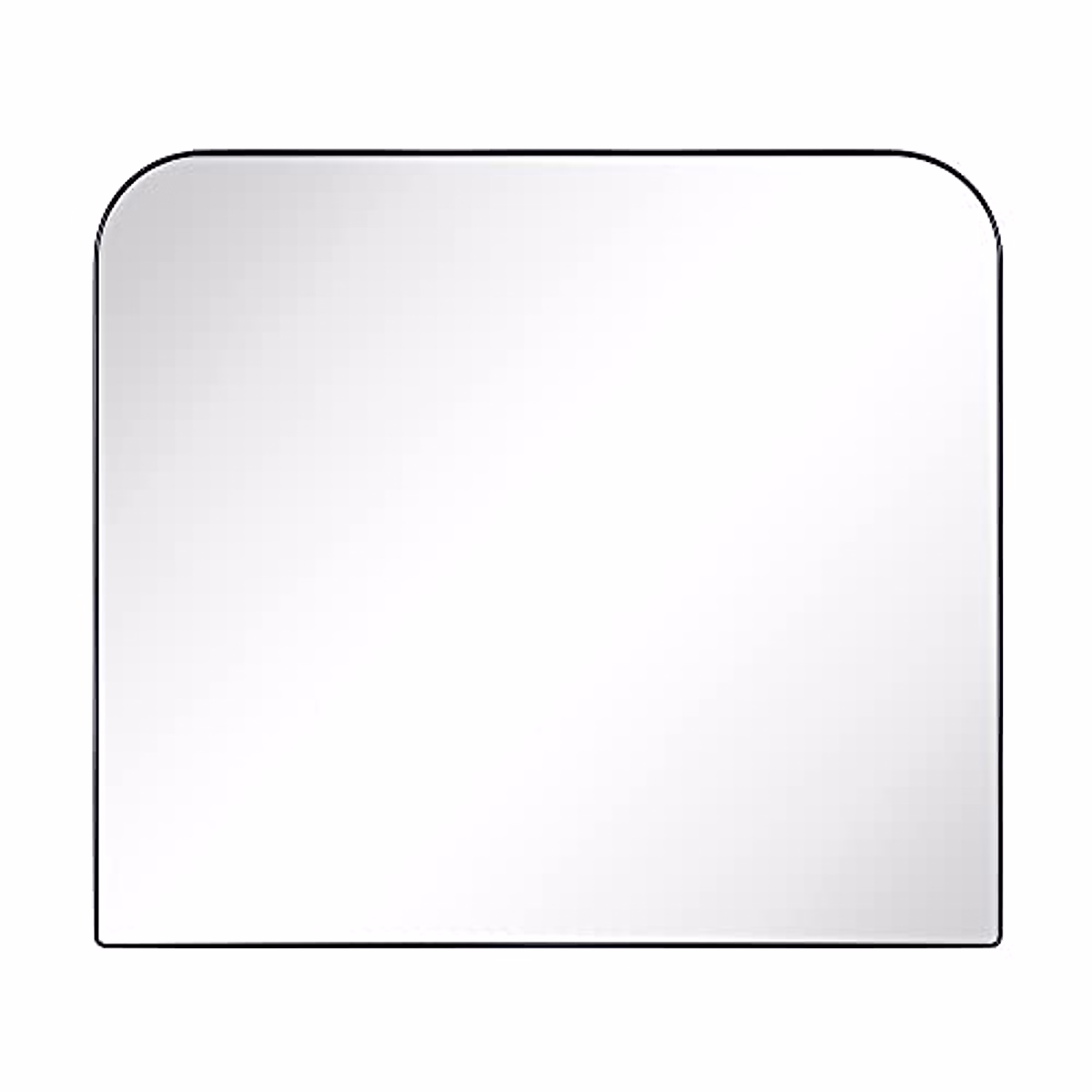 EGHOME 30x34'' Black Arched Mantel Mirror Arch Rounded Corner Mirror for Bathroom, Living Room or Powder Room