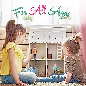 Beverly Hills Doll Collection TM Sweet Li'l Family Dollhouse People Set of 2 Action Figures Set Mom and Dad, Doll House Accessories for Toddlers