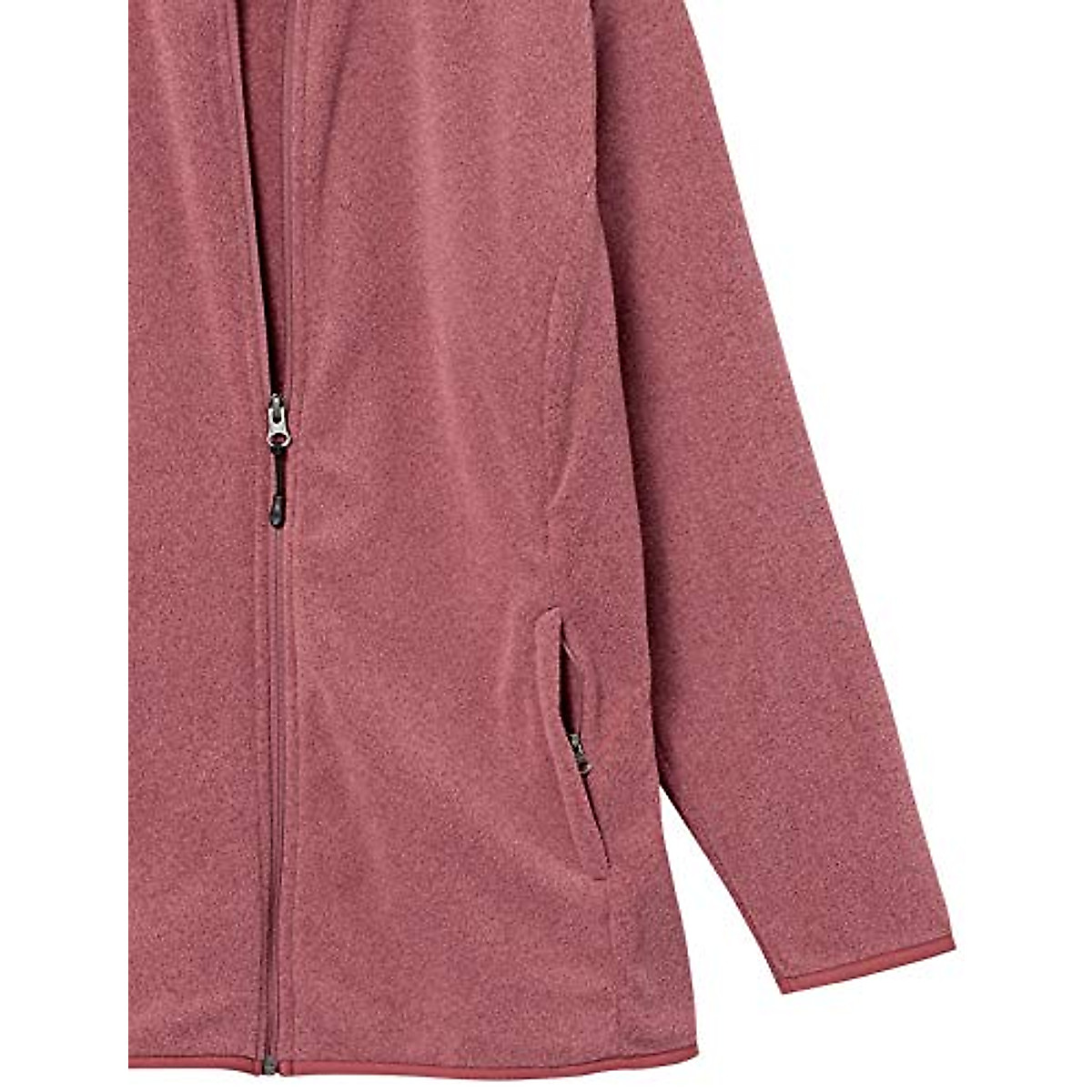 Amazon Essentials Women's Classic-Fit Full-Zip Polar Soft Fleece Jacket (Available in Plus Size), Burgundy Heather, Medium