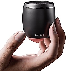 comiso Bluetooth Speakers with Stereo Sound, Punchy Bass Mini Speaker with Built-in-Mic, Hands-Free Call, Small Speaker with Brief Design. Portable Speaker for Hiking, Biking, Car, Gift, iPhone.