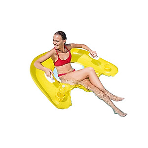 Intex Sit N Float Inflatable Lounge, 60" X 39" (Colors May Vary)(2 Pack)