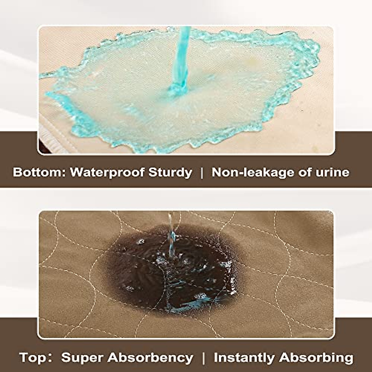 Paw Legend Washable Reusable Dog Pee Pads Super Absorbent (2 Pack) - Washable Reusable Puppy Training Pads | Quality Travel Pee Pads for Dogs | Absorbent and Odor Controlling