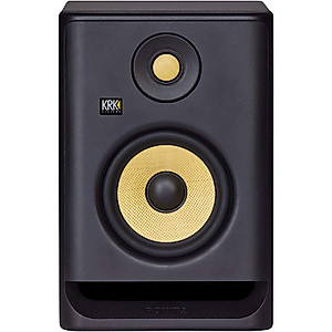 KRK ROKIT 5 G4 5" 2-Way Studio Monitor (Pair) Bundle with Studio Monitor Stands (Pair), 2X Small Pad & 2X XLR Cable