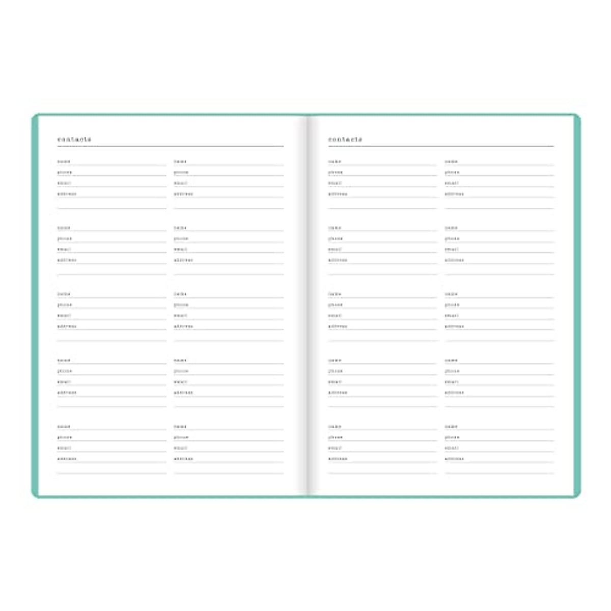 Letts of London Inspire Academic Weekly/Monthly Planner, August 2023 to July 2024, Week-to-View, Sewn Binding, Multilingual, A5 Size, 8.25" x 5.875", Green (C031389-24)
