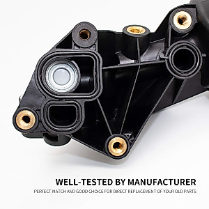 Upgraded Engine Oil Filter Base 07K115397D Filter Housingg Assembly by Sikawai Fit for 2006-2010 VW Mk5 Jett-a Golf Beetle 2.5L