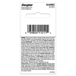 Energizer A544BPZ Zero Mercury Battery, Multi