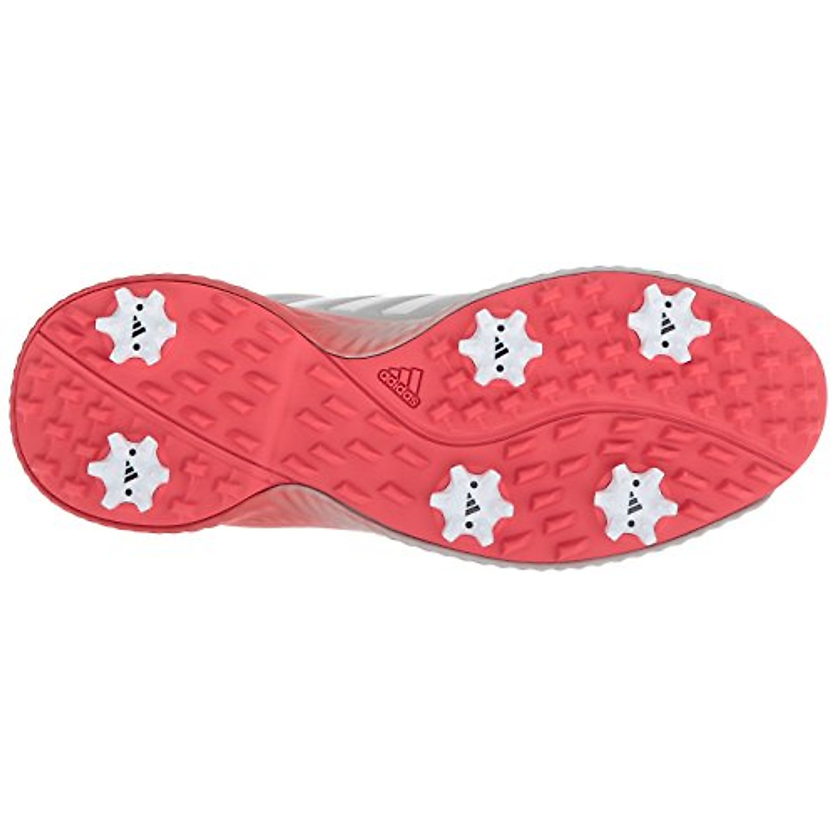 adidas Women's Response Bounce Golf Shoe, grey two ftwr white/real coral s, 8.5 Medium US