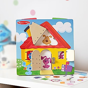 Melissa & Doug Blue’s Clues & You! Wooden Activity Board with Clue Cards - FSC Certified