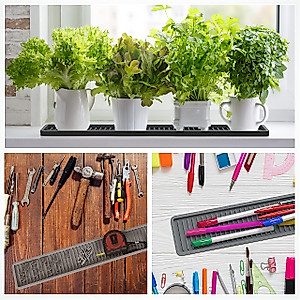 ZAPPOWARE Kitchen Sink Narrow Silicone Holder Tray 18"x3.1", Vanity & Bathroom Organizer, Bar Coffee Service Mat, Gray