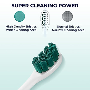 usmile Electric Toothbrush Replacement Heads, 2 Pack, Y1S Green