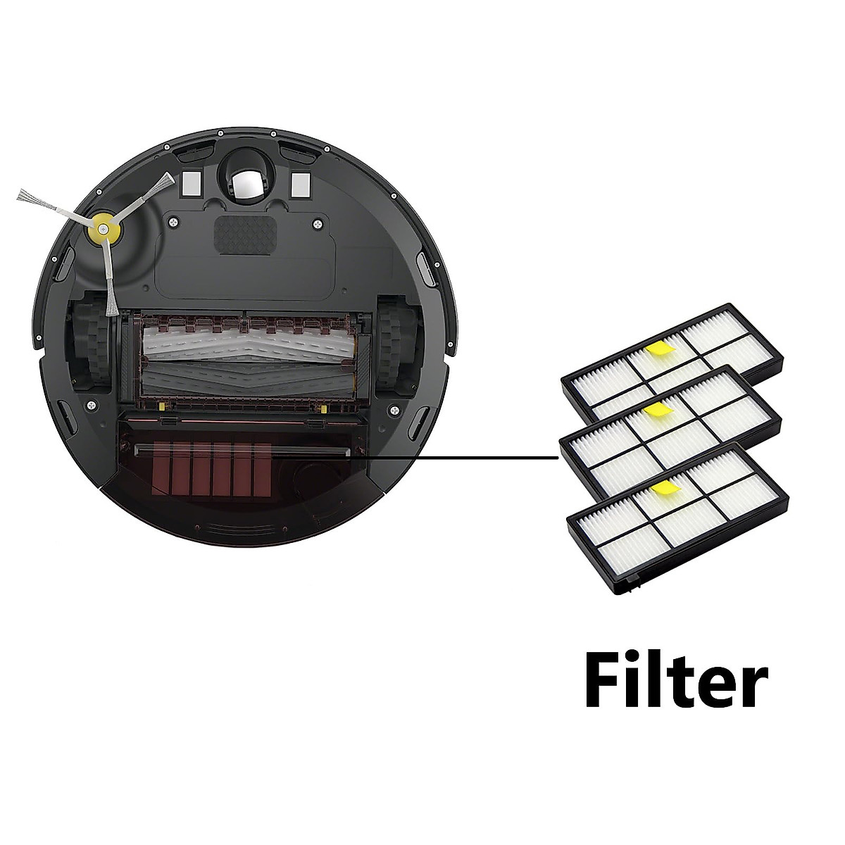 800 900 Series Filter Replacement for iRobot Roomba 805 860 870 871 880 890 960 980 Vacuum Cleaner Parts Accessory