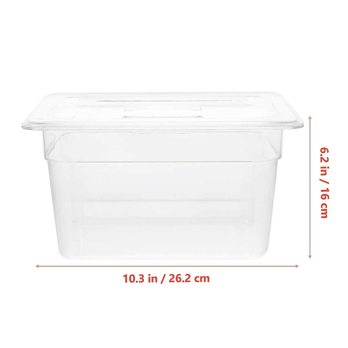 Kichvoe 1 Set plastic freezer organizer vegetable tray with lid food storage containers food prep storage containers freezer containers plastic storage containers bread with cover bacon