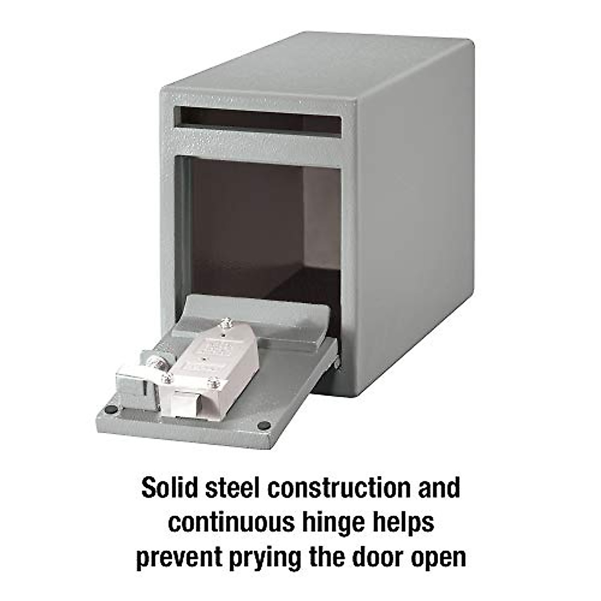 SentrySafe Depository Safe with Dual Key Lock, Steel Drop Slot Safe for Offices and Businesses, Stores Cash, Money, 0.23 Cubic Feet, 8.5 x 6 x 12.3 Inches, UC-025K
