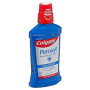 Colgate Peroxyl Mouth Sore Rinse, Mild Mint - 16.9 Fluid Ounce