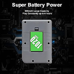 Retro Handheld Game Console with 500 Classic FC Games, Portable Retro Video Game Console, 3-inch LCD Screen and Add-on Controller, Handheld Game Console Supports Connection to TV and Two Playe (White)