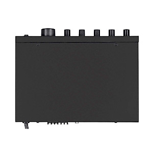 Monoprice Commercial Audio 3 Channel 60 Watt 100/70V Mixer Amp - Three Mic Inputs, Bass, Treble, and Volume Controls, Black