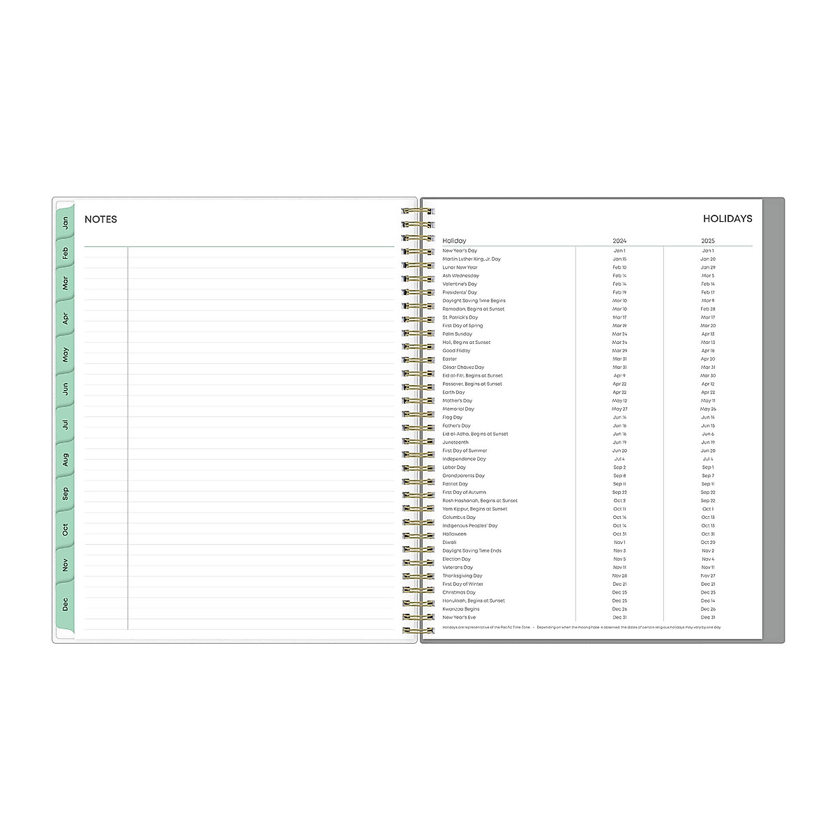 2024 Blue Sky™ Sophie Frosted Weekly/Monthly Planning Calendar, 8-1/2" x 11", Multicolor, January to December 2024, 1400