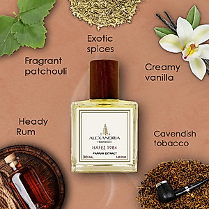Alexandria Fragrances Hafez 1984 Intense 30ML Extrait De Parfum, Long Lasting, Day or Night Time