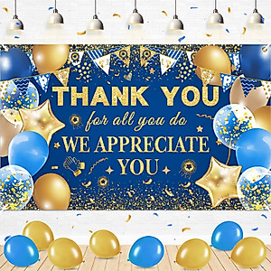 We Appreciate You Banner Thank You Banner Pastor Appreciation Decorations Banner Thank You For All You Do Backdrop Employee Staff Appreciation Gifts Teacher Doctor Retirement Appreciation Party Decor