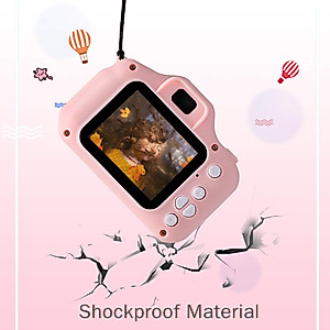 Kids Camera, DDAD Digital Video Camera Gifts for Boys and Girls, Toddler Video Recorder Mini Rechargeable and Shockproof Camera Creative DIY Camcorder for Children 3-8 Years Old(32GB SD Card Included)